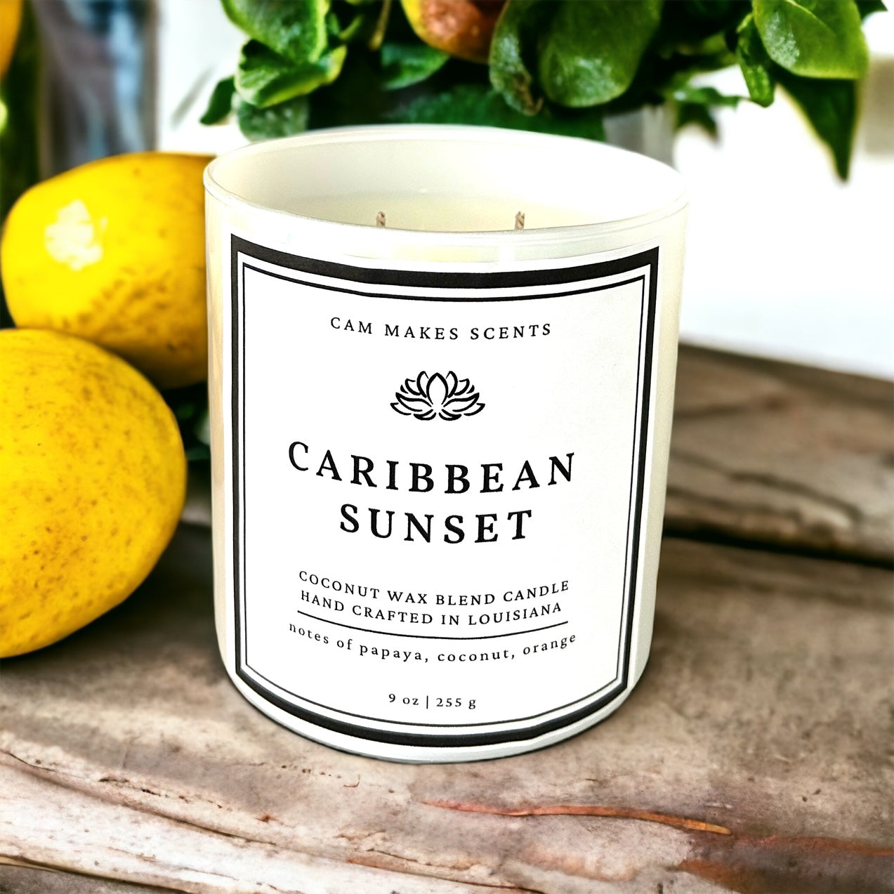 Caribbean Sunset Candle-Cam Makes Scents